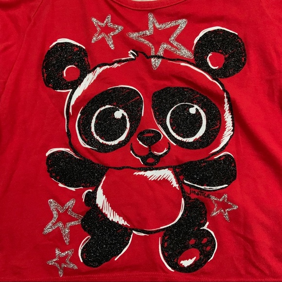 Justice | Shirts & Tops | Justice Red Panda Top | Poshmark